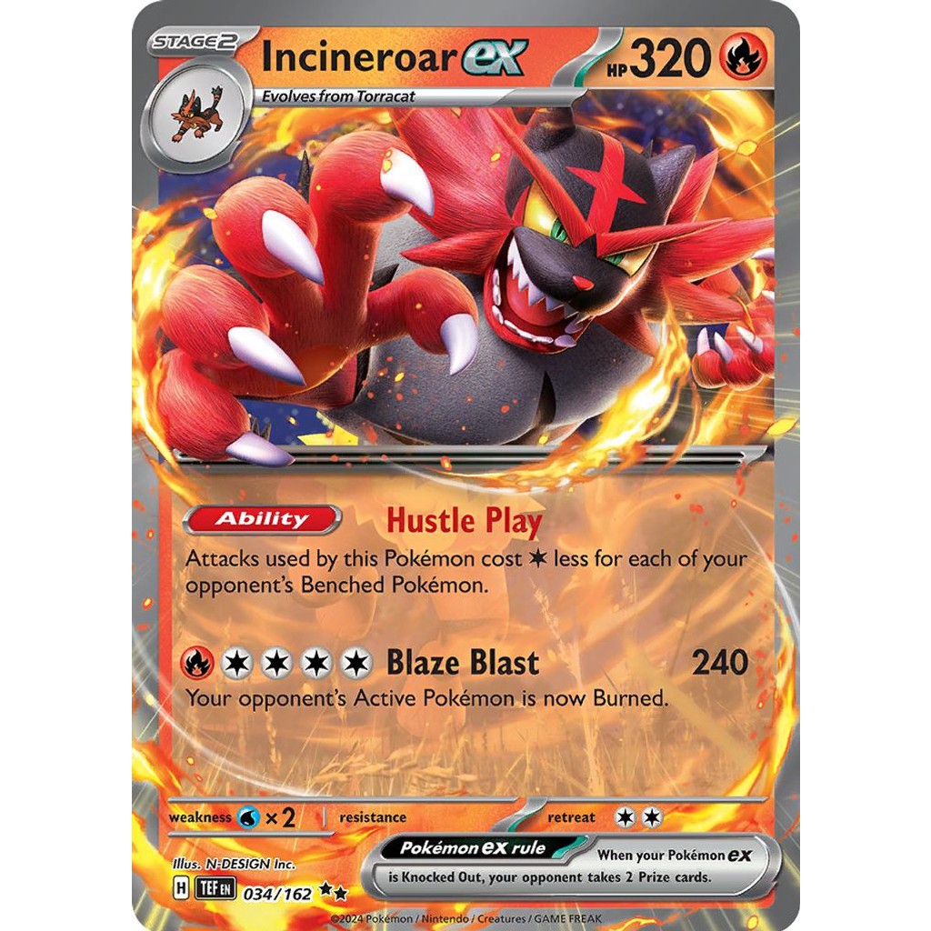 Incineroar ex – 034/162 – Ultra Rare – IRGamers Club
